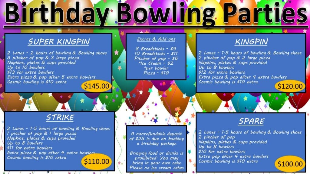 Birthday Party Ideas | Kids Parties | Packages | Rainbow Lanes ...